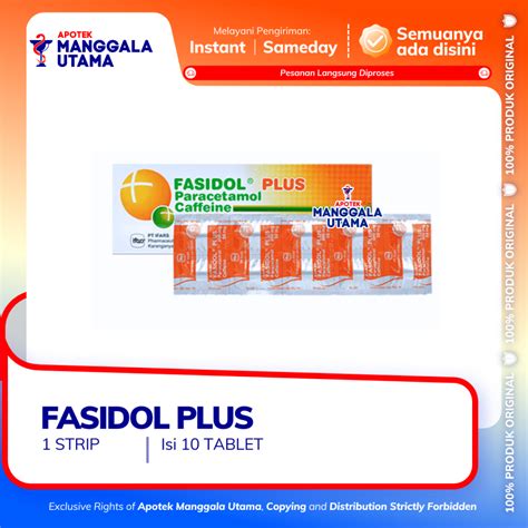 Jual Fasidol Plus Per Strip 10 Tablet Shopee Indonesia