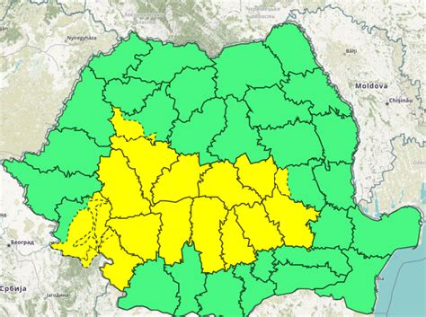 Cod galben de instabilitate atmosferică în judeţe Europa FM