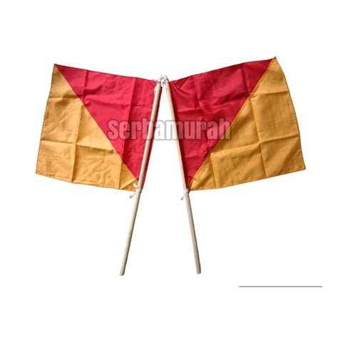 Jual Bendera Semaphore Pramuka Bendera Merah Kuning Semaphore Shopee