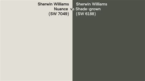 Sherwin Williams Nuance Vs Shade Grown Side By Side Comparison