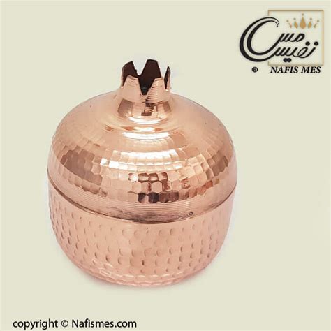 قندان مسی طرح انار مخصوص یلدا 1404 نفیس مس