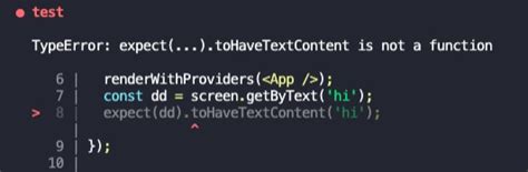 Typeerror Expect Tohavetextcontent Is Not A Function