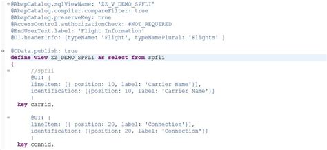 fiori element adding header facet sapcodes