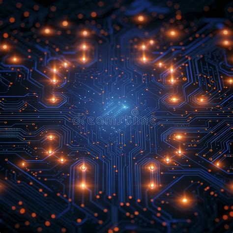 Digital Evolution Abstract Background Technology Circuit Board Texture