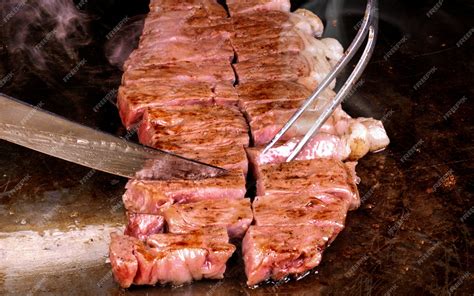 Premium Photo Japanese Matsusaka Beef Teppanyaki
