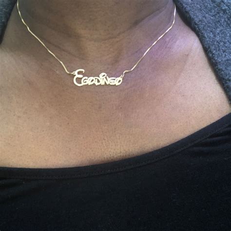 Custom Name Plate Necklace Personalized Namepalte Nickname Necklace