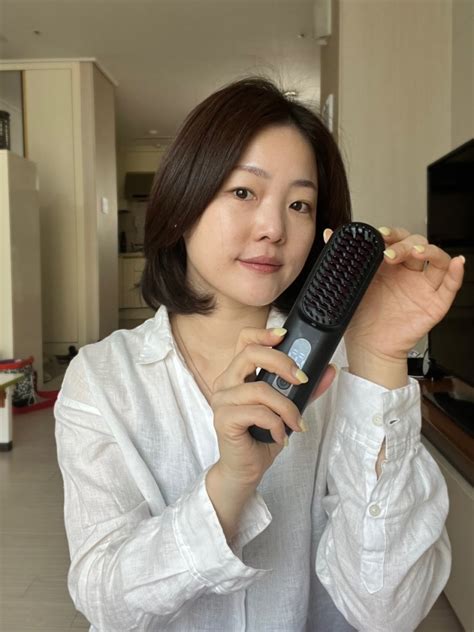 단발 앞머리 볼륨 뉴메이슨 무선 헤어브러쉬 추천 청담187 빗고데기 네이버 블로그