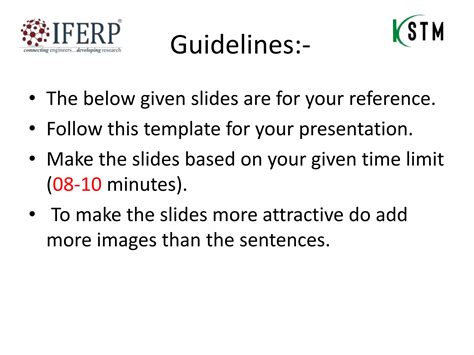 Guidelines Ppt