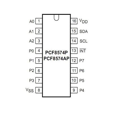 Ci Pcf8574 Expansor De Portas I2c Eletrogate 12 Anos