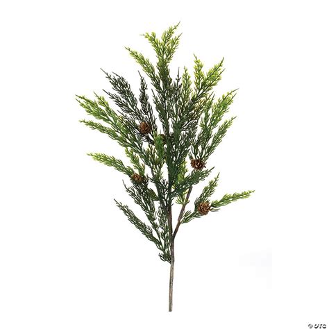 Pine Spray Set Of 6 315h Plastic