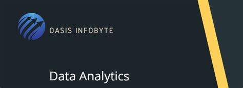 oasis infobyte internship experience data analytics