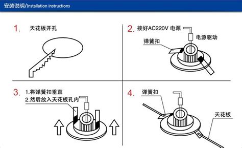 筒灯的安装方法 标件库