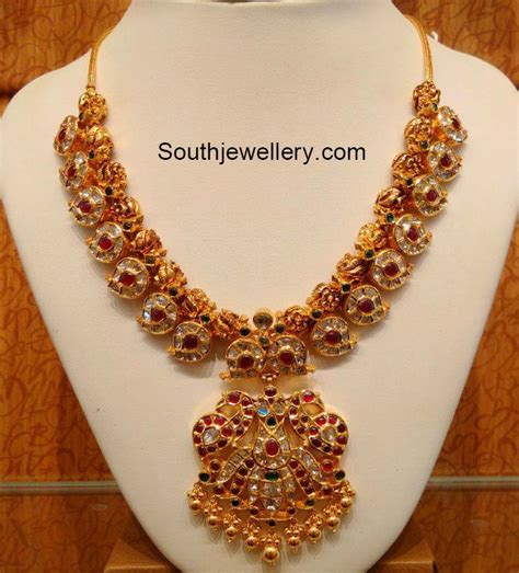 Nakshi Mango Necklace Indian Jewellery Designs