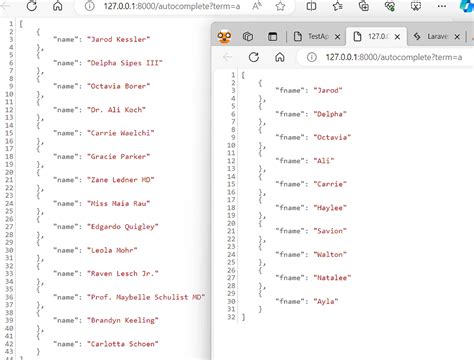 Laravel Autocomplete Search Works ONLY On Name Field PHP SitePoint Forums Web
