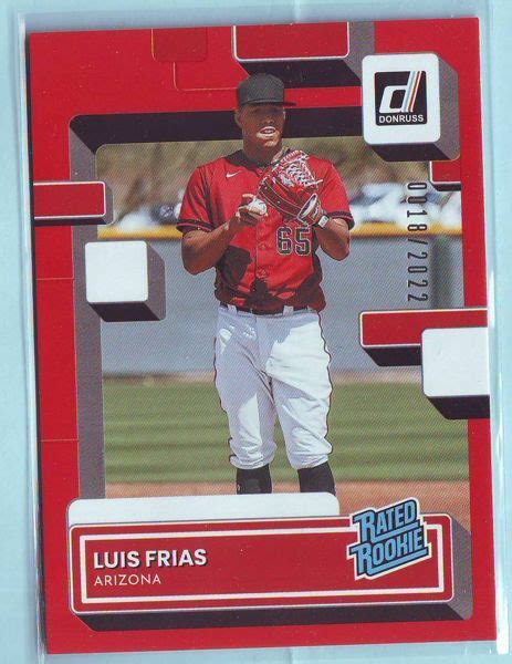 Free 2022 Panini Donruss Luis Frias 182022 Rookie Red Border