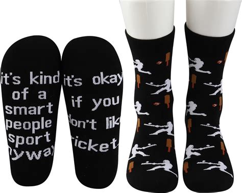 Mbmso Cricket Lovers Socks Funny Cricket T For Cricket