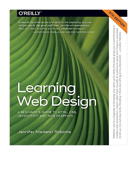 Learning Web Design A Beginners Guide To Html Css Javascript And