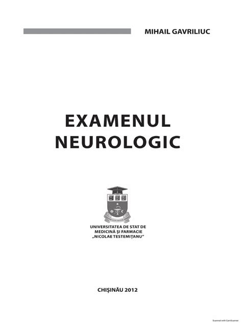 Examenul Neurologic Gavriliuc Pdf