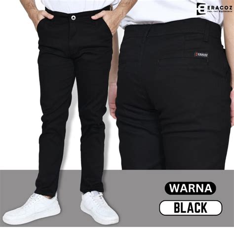 Jual ERACOZ Celana Chino Panjang Pria Skinny Fit Big Size Jumbo