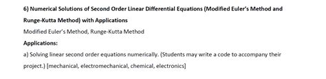 Solved Numerical Solutions Of Second Order Linear Chegg