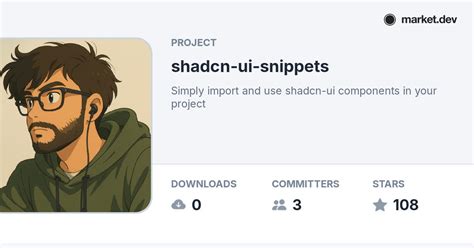 Shadcn Ui Snippets Ecosystem Directory Market Dev