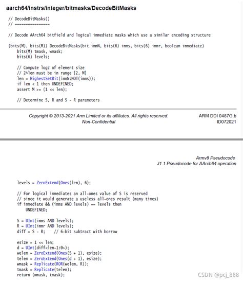 Armv8 A64 汇编中立即数范围问题分析immr和imms Csdn博客