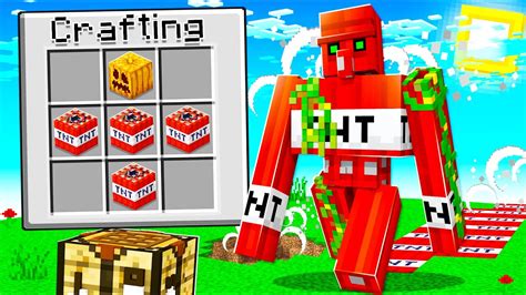 How To Craft A Golem Out Of Any Block In Minecraft Youtube