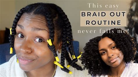 Easy And Detailed Braid Out Tutorial With Rollers This Braid Out
