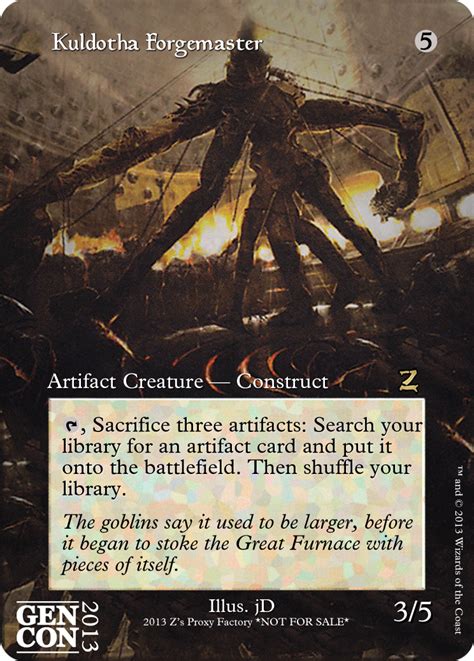 Kuldotha Forgemaster Zs Proxy Factory Proxies Magic Art Magic The
