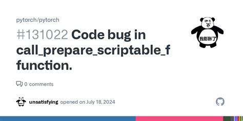 code bug in call prepare scriptable func impl function · issue 131022