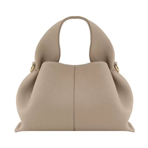 Jual Polene Polène Numero Neuf Mini Crossbody Bag Grained Leather Taupe