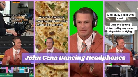 John Cena Dancing With Headphones On Meme Download