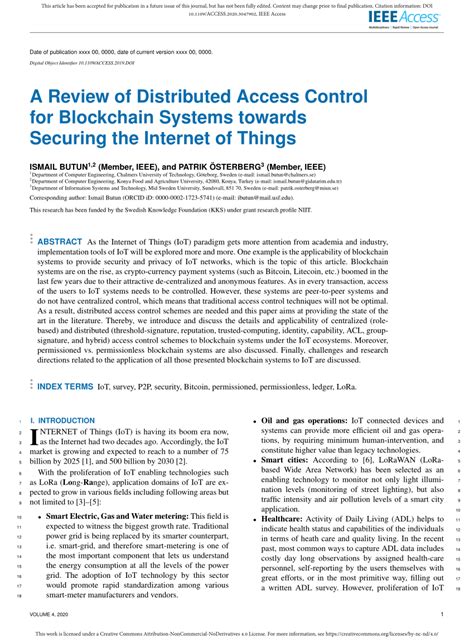 pdf a review of distributed access control for blockchain systems