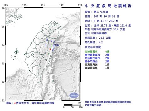 地牛翻身！0811花蓮萬榮規模42地震 最大震度4級 生活 Nownews今日新聞