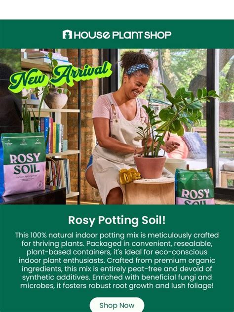 House Plant Shop New Rosy Potting Soil 🪴 Milled