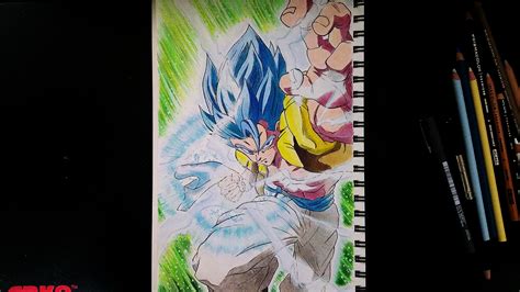 SPEED DRAWING GOGETA Super Saiyan BLUE 오지터 PART DrawCode Super saiyan blue Drawings Artwork