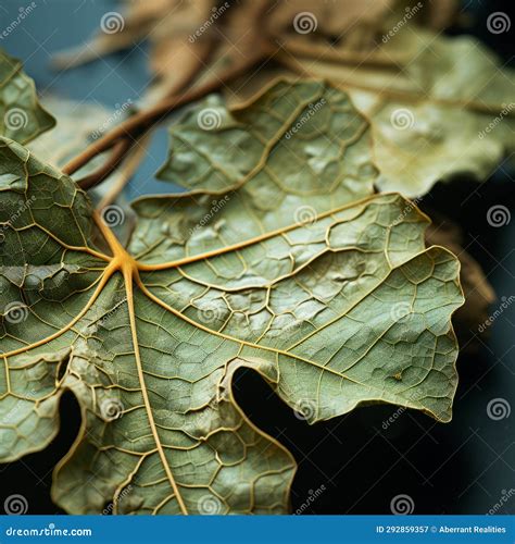 A Close Up Of A Dead Leaf On A Table Stock Illustration Illustration