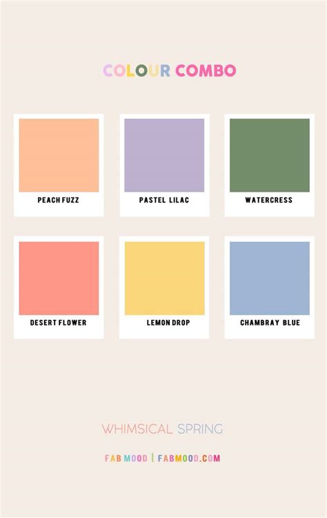 27 Spring Colour Palette Perfections Whimsical Spring Spring Color Palette Color Palette