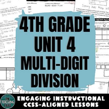 4th Grade Division Unit Guided Notes By The Teaching Files TPT