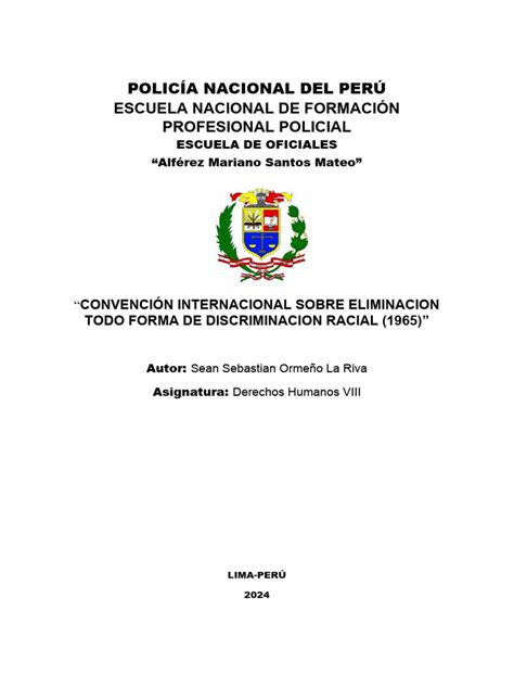ConvenciÓn Internacional Sobre Eliminacion Todo Forma De Discriminacion
