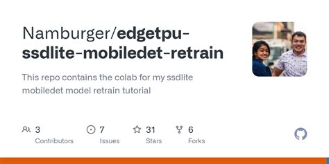 Github Namburgeredgetpu Ssdlite Mobiledet Retrain This Repo