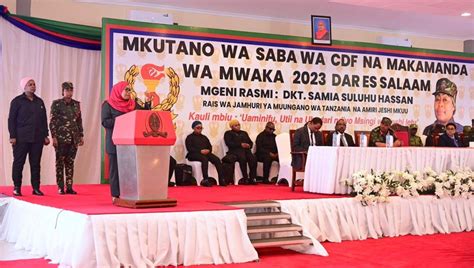 AMIRI JESHI MKUU RAIS DKT SAMIA AFUNGUA MKUTANO WA CDF NA MAKAMANDA