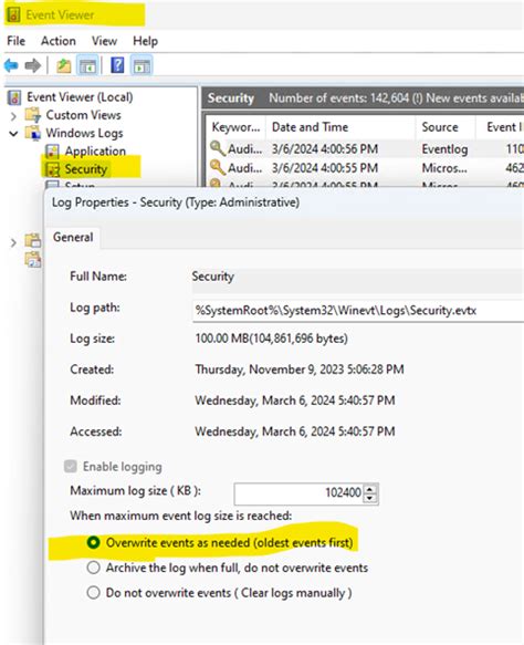 The Security Log On This System Is Full Only Administrators Can Sign Windows 10 Forums