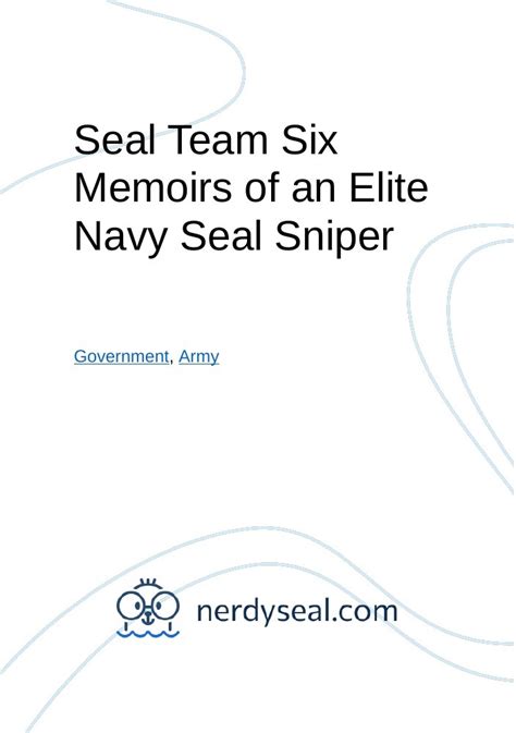 Seal Team Six Memoirs Of An Elite Navy Seal Sniper 666 Words Nerdyseal