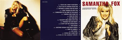 Samantha Fox Greatest Hits Cd Zomba Usa 01241 41478 2 1992