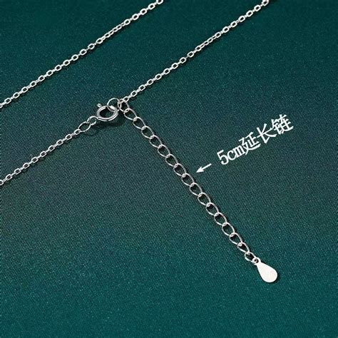 纯银s925项链o型链镀白金延长尾链可调节水波纹链百搭配链玫瑰金 阿里巴巴