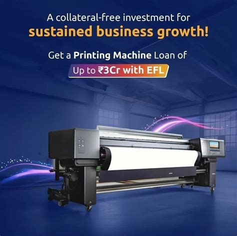 Flex Printing Machine On Loan At ₹ 30000000 Printing Machine Loan In