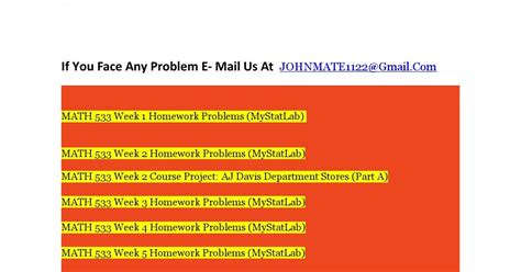 math 533 full homework and course project devry by kskjsiufhhj issuu