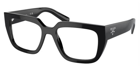 Prada Pr A03v 16k1o1 Eyeglasses Womens Black Full Rim Square Shape 52