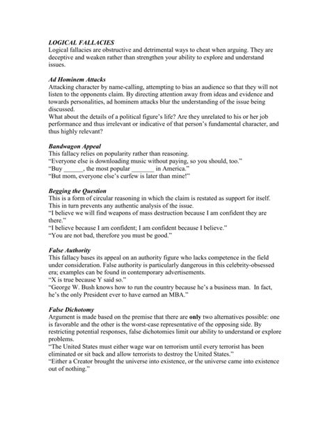 Argument From False Authority Authority